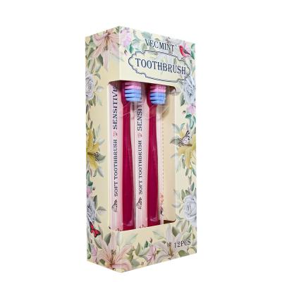 China Eco friendly White Paper Toothbrushes Removes Bacteria For Deep Tooth Cleaning for sale