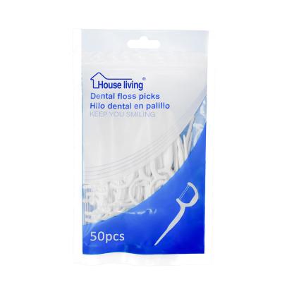 Cina Disposable hotel viaggio uso a domicilio pulizia dentale Dental Floss Zucchero per denti Pulizia dentale Floss Sticks in vendita