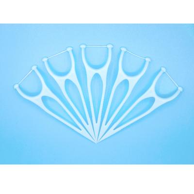 Cina Disposable hotel viaggio uso a domicilio pulizia dentale Dental Floss Zucchero per denti Pulizia dentale Floss Sticks in vendita