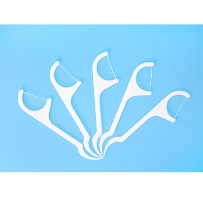 Cina Disposable hotel viaggio uso a domicilio pulizia dentale Dental Floss Zucchero per denti Pulizia dentale Floss Sticks in vendita