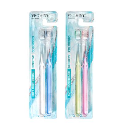 China Wholesale Luxury Crystal Teeth Whitening Toothbrush Bristles High-density Deep Cleaning Crystal Clear Brush Handle Tooth for sale