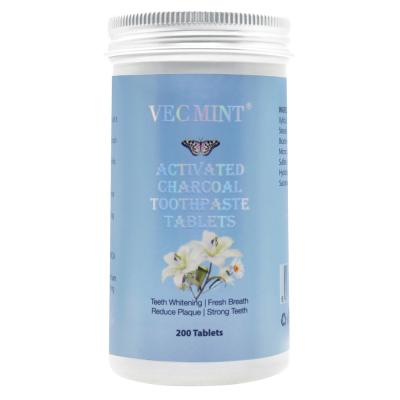 Китай VECMINT Лилия ЗубыТаблетки Бамбук Уголь 200 таблеток отбеливание зубов свежий запах воздуха уменьшить нанесение налета продается