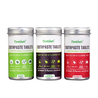 Китай DENTIFRESH-Алюминиевая бутылка-зубная паста-таблетка-200PCS-удобный продается