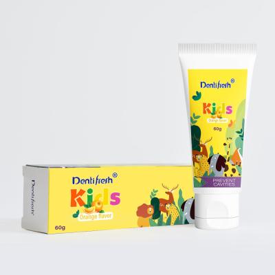 中国 DENTIFRESH 60g オレンジ味歯磨き粉 オレンジ味歯磨き粉 子供用ミニ容量歯磨き粉 販売のため