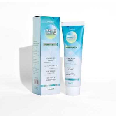 Cina DENTIFRESH 100 g di dentifricio a base di idrossiapatite, dentifricio a sapore di menta, dentifricio per adulti, dentifricio con logo personalizzato in vendita