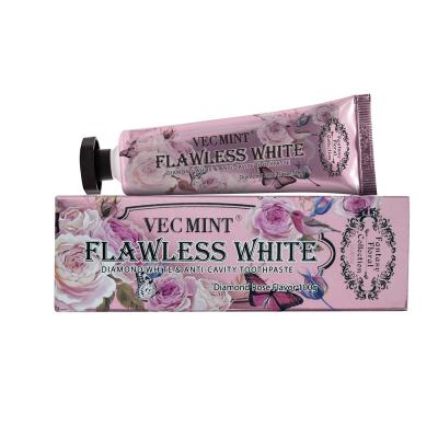 China VECMINT rose toothpaste 100g Toothpaste For Healthy Teeth fancy floral collection hot sale factory Direct delivery for sale