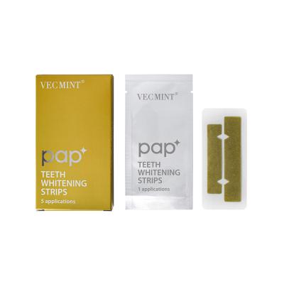 China VECMINT pap* Advanced Teeth Whitening Strips - A Pack of 5 Applications Long - lasting White Smile. for sale