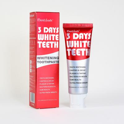 China 3 Days Advanced Teeth Whitening Toothpaste Sodium Phytate Ingredients for a Brighter Smile for sale