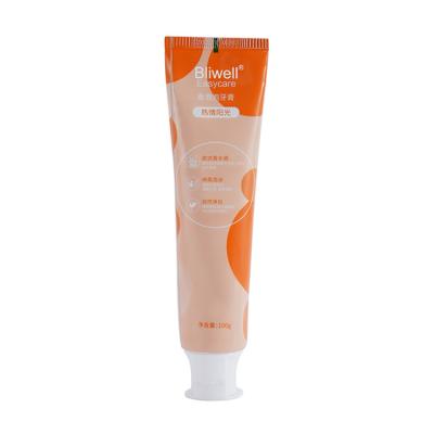 China De aangepaste Oranje van de de Tandpasta Antiholte van het Fruitaroma Adem van Freshing Te koop