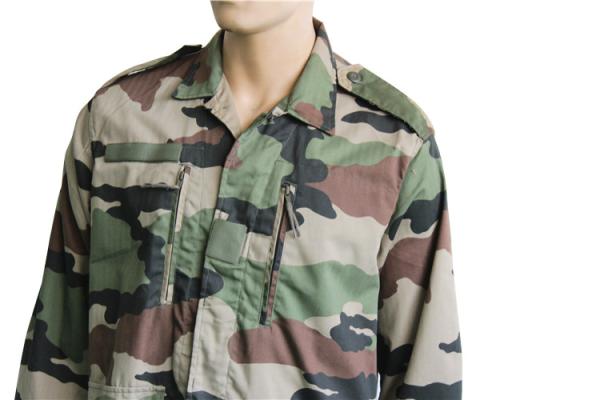 Quality Functional French Military Uniform Collared Jacket and Trousers for Outdoor for sale