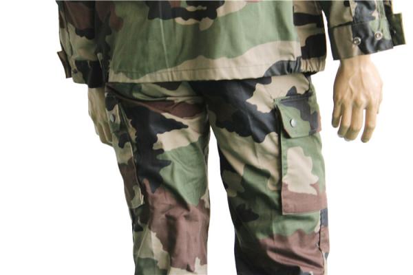 Quality Functional French Military Uniform Collared Jacket and Trousers for Outdoor for sale