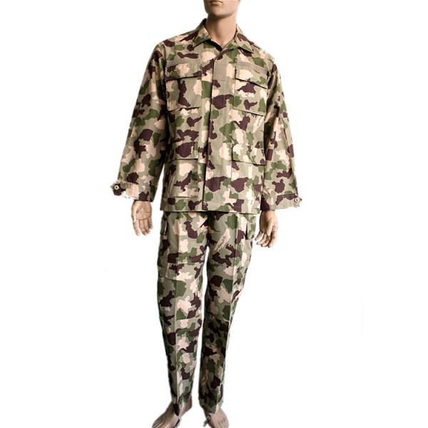 Quality Rip Resistant BDU Military Uniform Breathable For Nigeria Army Outdoor Activities for sale
