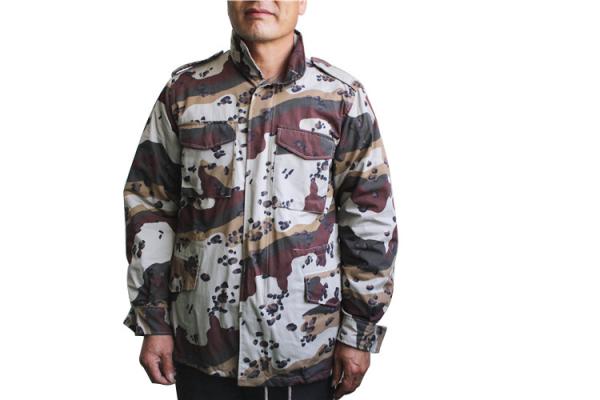 Quality Camouflage Polyester / Cotton M65 Military Jacket Customizable For Saudi Army for sale
