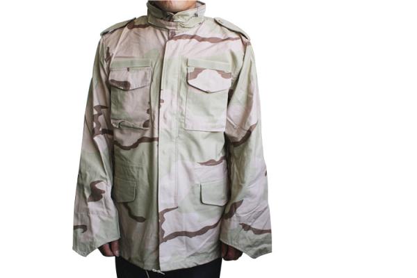 Quality Polyester / Cotton M65 Military Desert Camo Jacket Functional For Saudi Army for sale