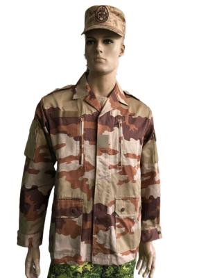 China Deserto Camuflagem TC 65/35 Twill Francês Militar uniforme F2 estilo para atividades ao ar livre à venda