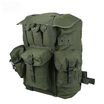 China Iron Frame Olive Green Tactical Backpack For Outdoor Camping for sale