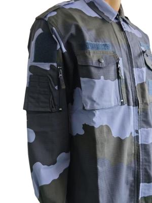 China Navy and Black Digital Camouflage Combat Uniform Set  Digital Camouflage Fabrics   Tear Resistant 225GSM Ripstop Camouflage Fabric Custom for sale
