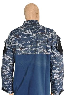 Cina Operatore OD Blu Frog Shirt Partial Zip Combat Uniforme di poliestere traspirante di cotone a maglia in vendita