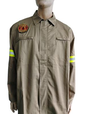 China Abbigliamento da lavoro antincendio ignifugo resistente al calore stile tattico con strisce riflettenti for sale