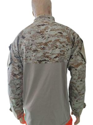 Cina Camicia da combattimento tattica mimetica con mezza zip e tasche sulle braccia, traspirante e confortevole, tuta da addestramento tattico Frog in vendita