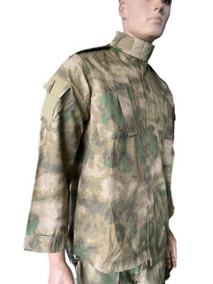 China ACU-stijl Jungle Camo Tactische trainingspak Set Militair Camo Combat Training Uniform 230gsm Heavy Duty Tear Resistant Fabric Jacket And Pants Te koop