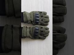 Luvas táticas de inverno verdes militares - isoladas, à prova de vento e compatíveis com touchscreen