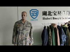 BDU uniforme militar de camuflagem táctico de 6 bolsos (65% poliéster 35% algodão)
