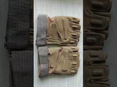 TactiGrip Bruine gevechtshandschoenen (halve vinger) - Versterkte knokkel- en palmbescherming