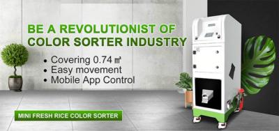 China Small Color Sorting Machine Agricultural Machinery Mobile control remote operation Mini fresh rice color sorter for sale