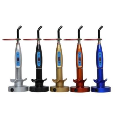 China Dental Wireless Cordless LED Curing Light Cure Lamp 1500mw for Dentist Silver for sale
