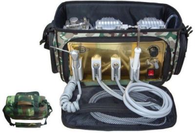 China Portable Dental Unit w/Air Compressor Suction System 3 Way Syringe for sale