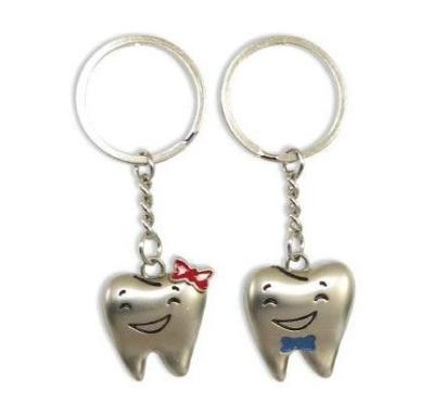 China Dental Keychain For Dentist Team Gift Molar Tooth With Happy Face for sale