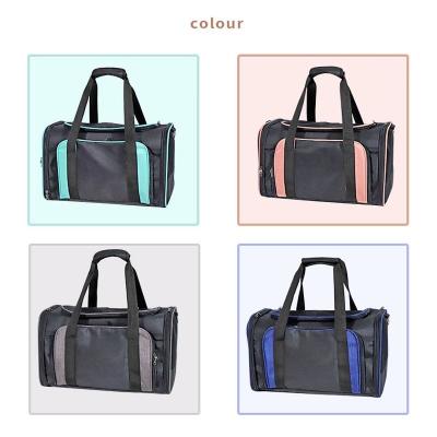 Cina OEM / ODM Custom Expandable Pet Carrier Clear Breathable Pet Cat Bag For Travel in vendita