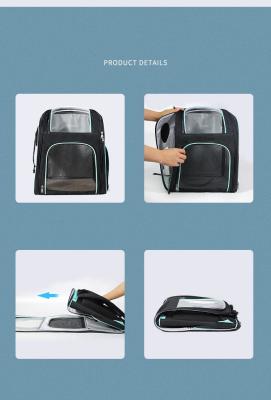 Cina Customization Pet Dog Cat Travel Carrier Backpack With Breathable Mesh in vendita
