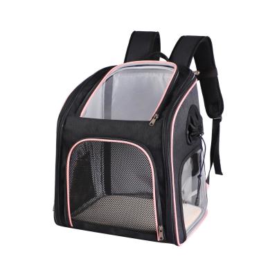 Cina Customization Pet Dog Cat Travel Carrier Backpack With Breathable Mesh in vendita