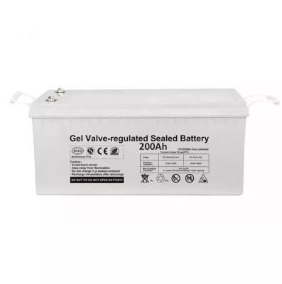 China Bestes Solarbatterie-Speicher-System-tiefe Zyklus-Sonnenkollektor GEL Batterie 12v 200ah zu verkaufen
