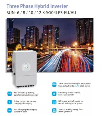 Cina Invertitore ibrido trifase 8KW di Deye in invertitore ibrido dell'invertitore 8000w Deye PV di Deye delle azione in vendita