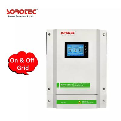 Cina Invertitore 5500W di griglia del on&Off di Sorotec con l'invertitore puro 5.5k-48 della sinusoide 48V REVO II del caricatore solare di MPPT in vendita