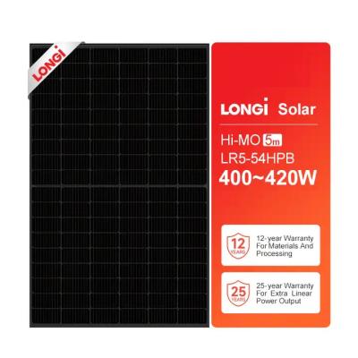 China PV Module Rooftop House Energy Solar Panel Longi LR5-54HPB 400M 400W 410W 420W Te koop
