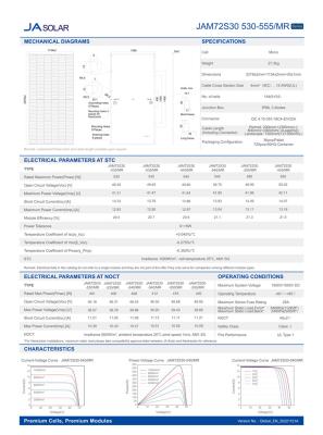 中国 Pv Modules Mono Perc Ja Solar Panel 540w 550w 545w Jam72s30-545/Mr For Home 販売のため