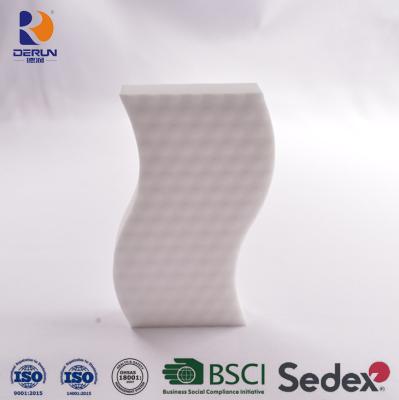 China Eraser Sponge Melamine foam sponge one side with drum drops Heavy density 24kg/cbm for sale