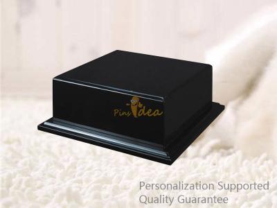 China Luxury High Black Blank Laser Engravable Wooden Award Trophy Display Base, Small Order, Good Quality for sale