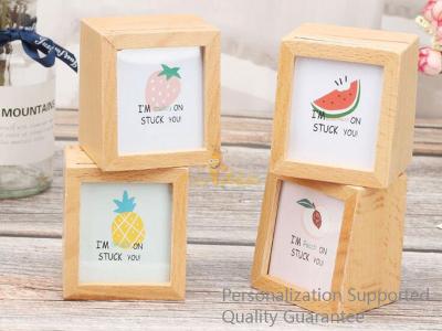 China Natural Beech Wood Blank Personalized Wooden Shadow Photo Frame Box, Small Order, Laser Engrave, Quality Guarantee for sale