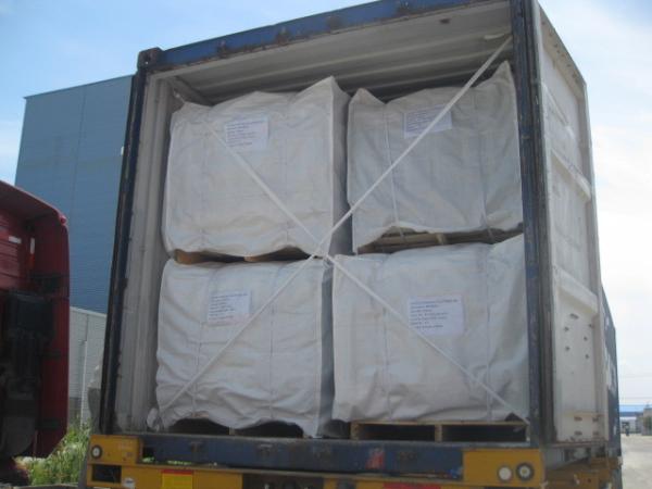 Quality White Circular / Tubular Pellet Big Bag For Soil / Mineral / Construction for sale