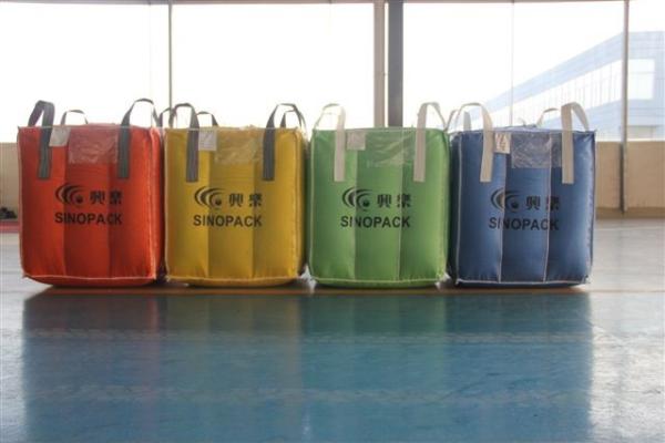 China Cross Corner Big Bag FIBC With Baffle And Anti-Sifting For Black Carbon supplier