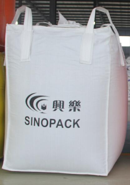 Quality Cross Corner Big Bag FIBC With Baffle And Anti-Sifting For Black Carbon for sale