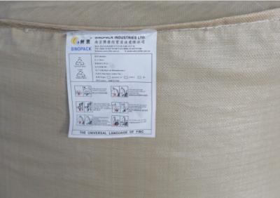 China Beige Four-panel Big PP Container Bag FIBC with side seam loops for sale