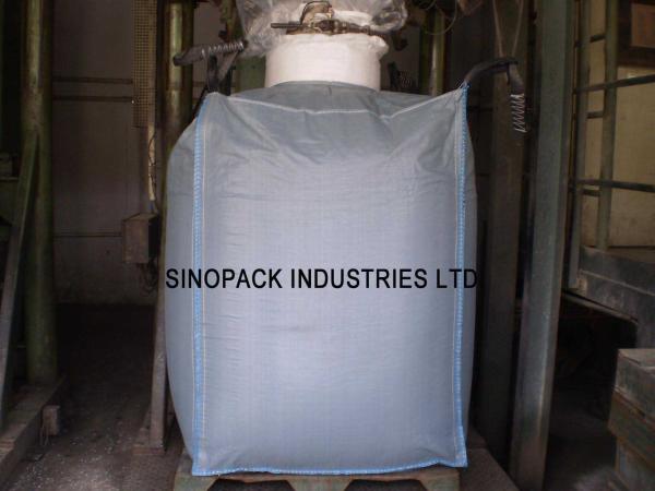 Quality Grey U-Panel Big FIBC UV Treated Polypropylene Bulk Bags With PE Liner for sale