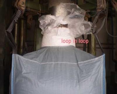 China Grey U-Panel Big FIBC UV Treated Polypropylene Bulk Bags With PE Liner for sale