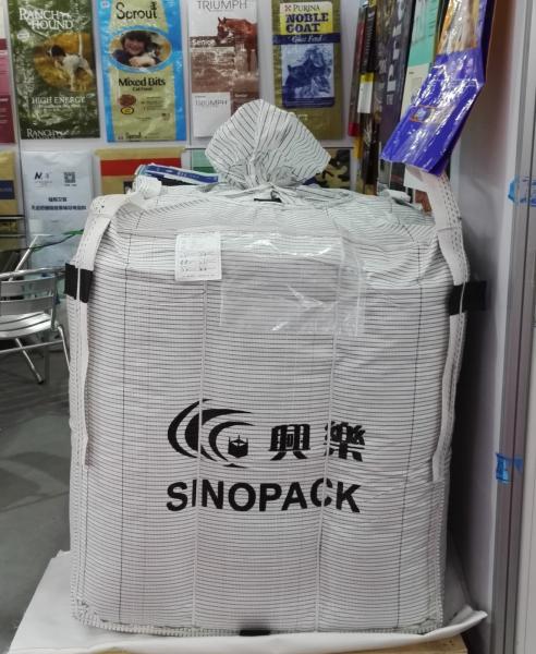 China 1 Ton Big Jumbo Bags with Abrasion Resistance Cold Resistance 10^4-10^6 Ohm/sq supplier